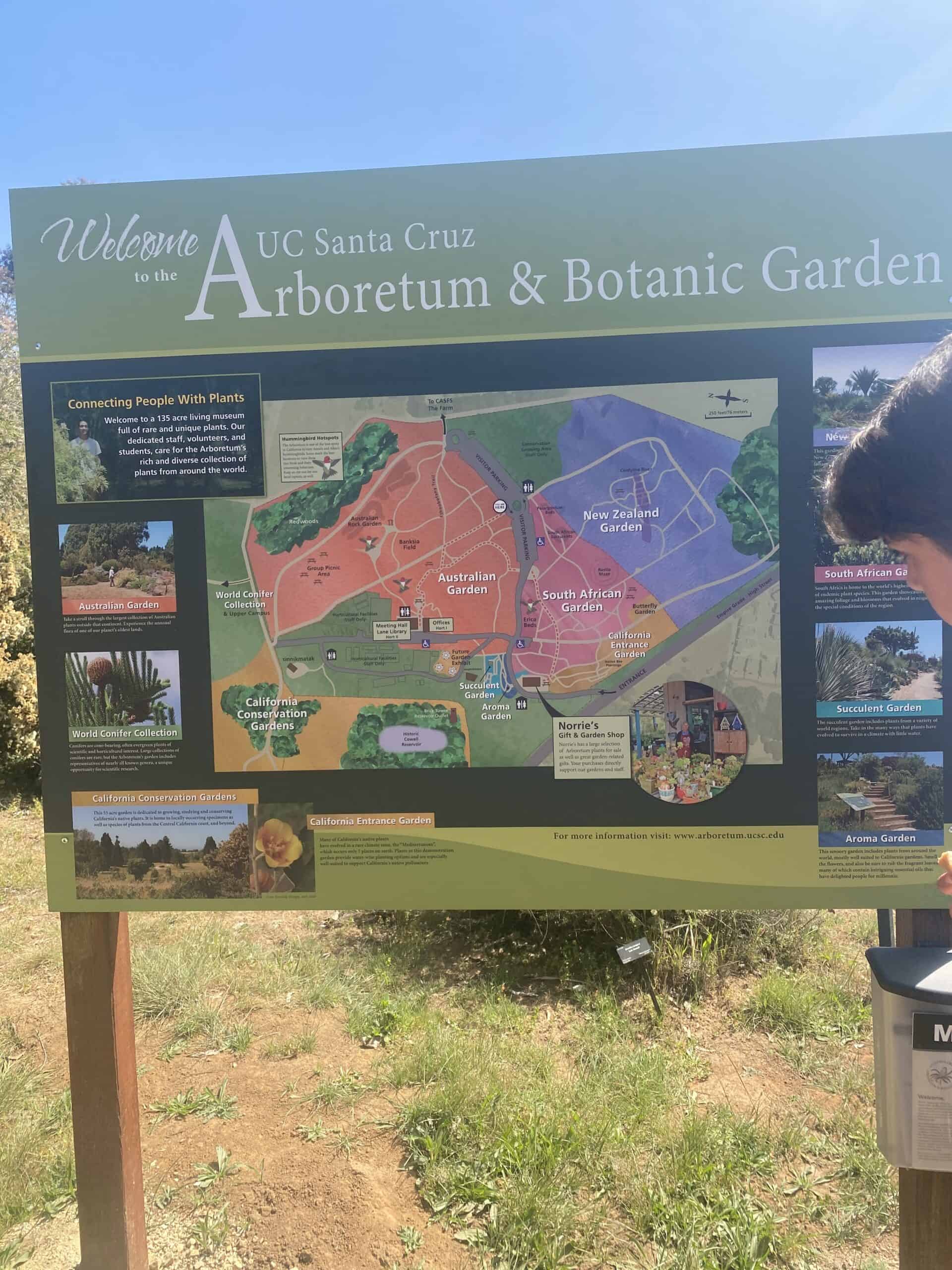 Map-of-Arboretum-and-botanical-Garden-in-Santa-Cruz • Real World Mami